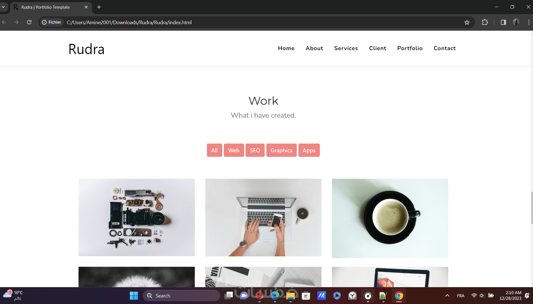 برمجة وتصميم موقع بأستخدام Html5 Css Js Php Mysql خمسات