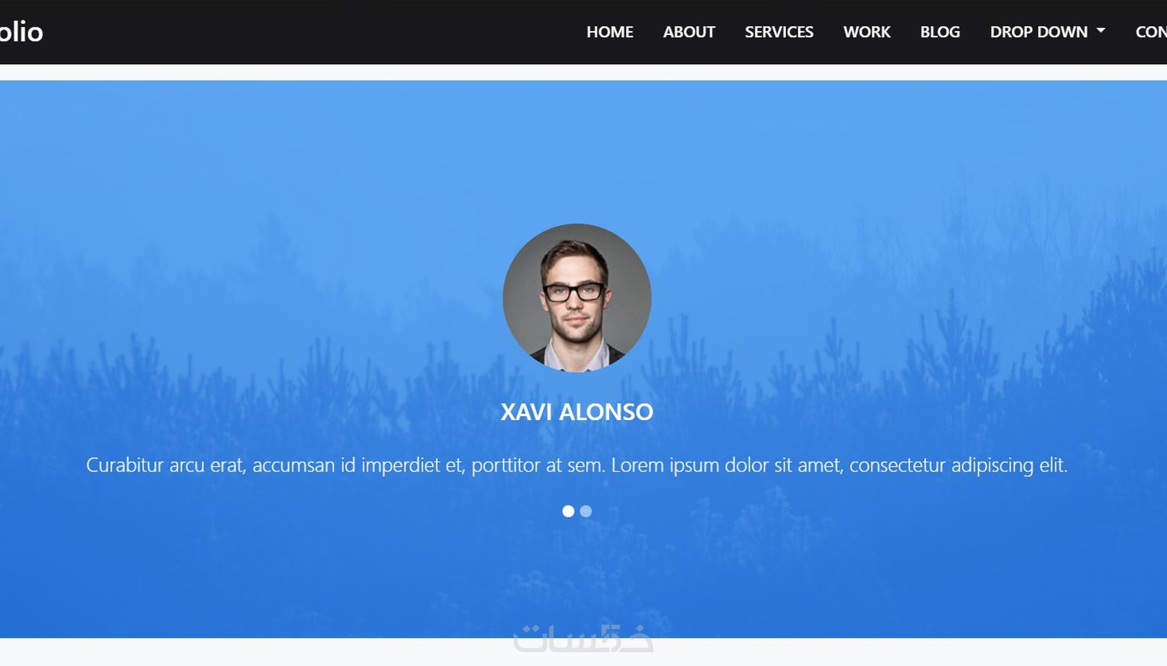 تصميم موقع الكتروني باستخدام HTML5, CSS3, JavaScript - خمسات