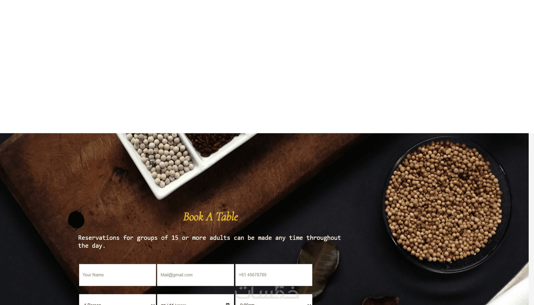 تصميم صفحات ويب ثابته باستخدام Html Css Js خمسات