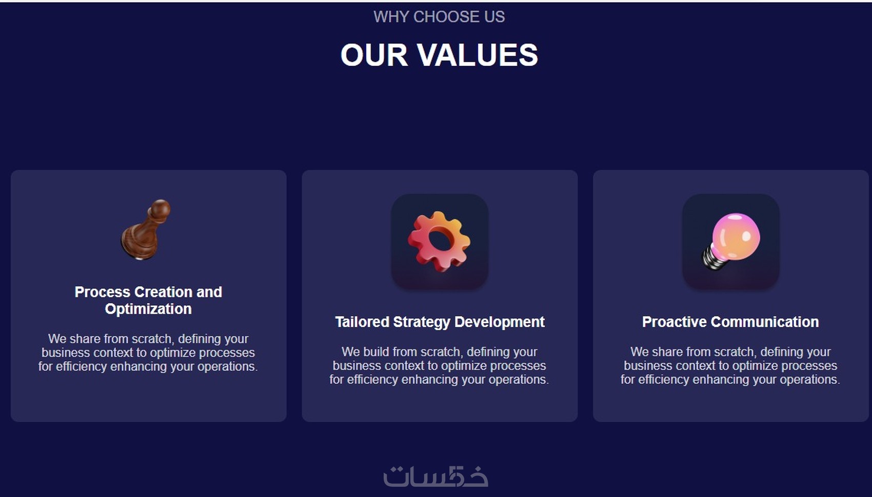 تصميم موقع باستخدام تقنيات HTML5 و css3 و JavaScript - خمسات