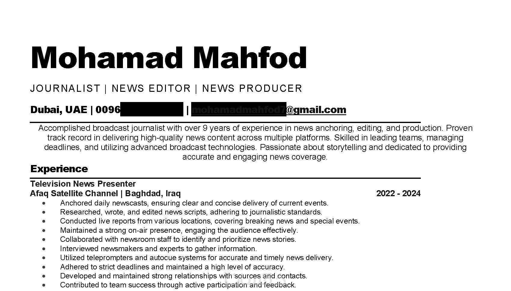 تصميم و كتابة السيرة الذاتية cv وفقا للمعيار ATS - خمسات