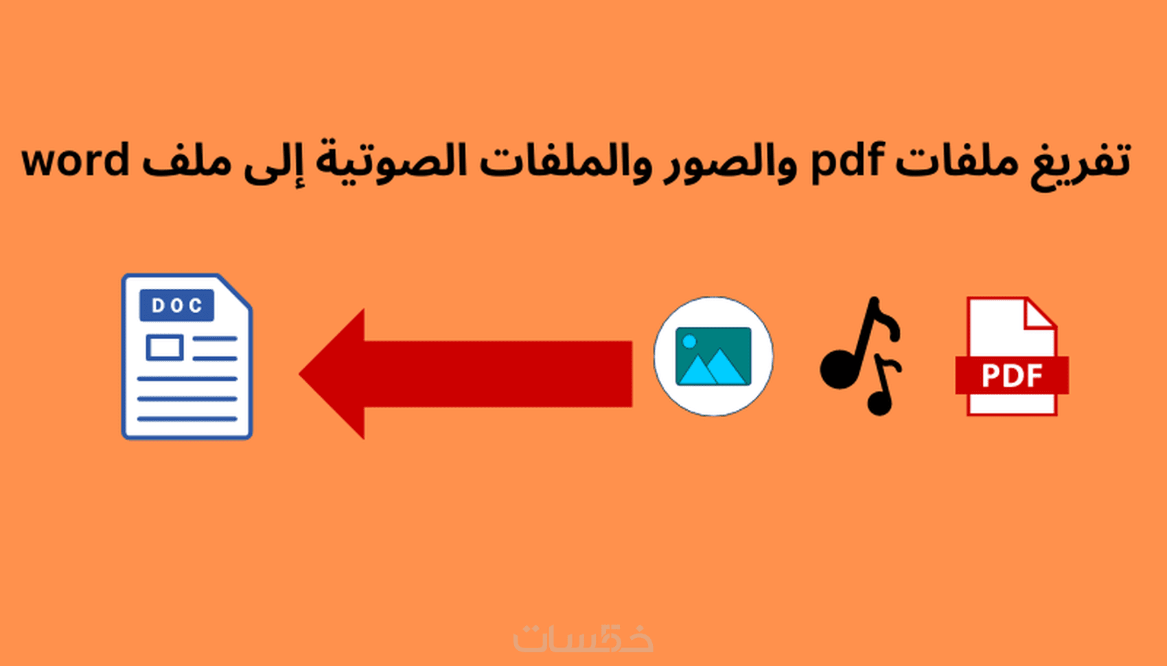 تفريغ أي محتوى صوتي باللغة العربية و الإنجليزية إلى ملفword خمسات