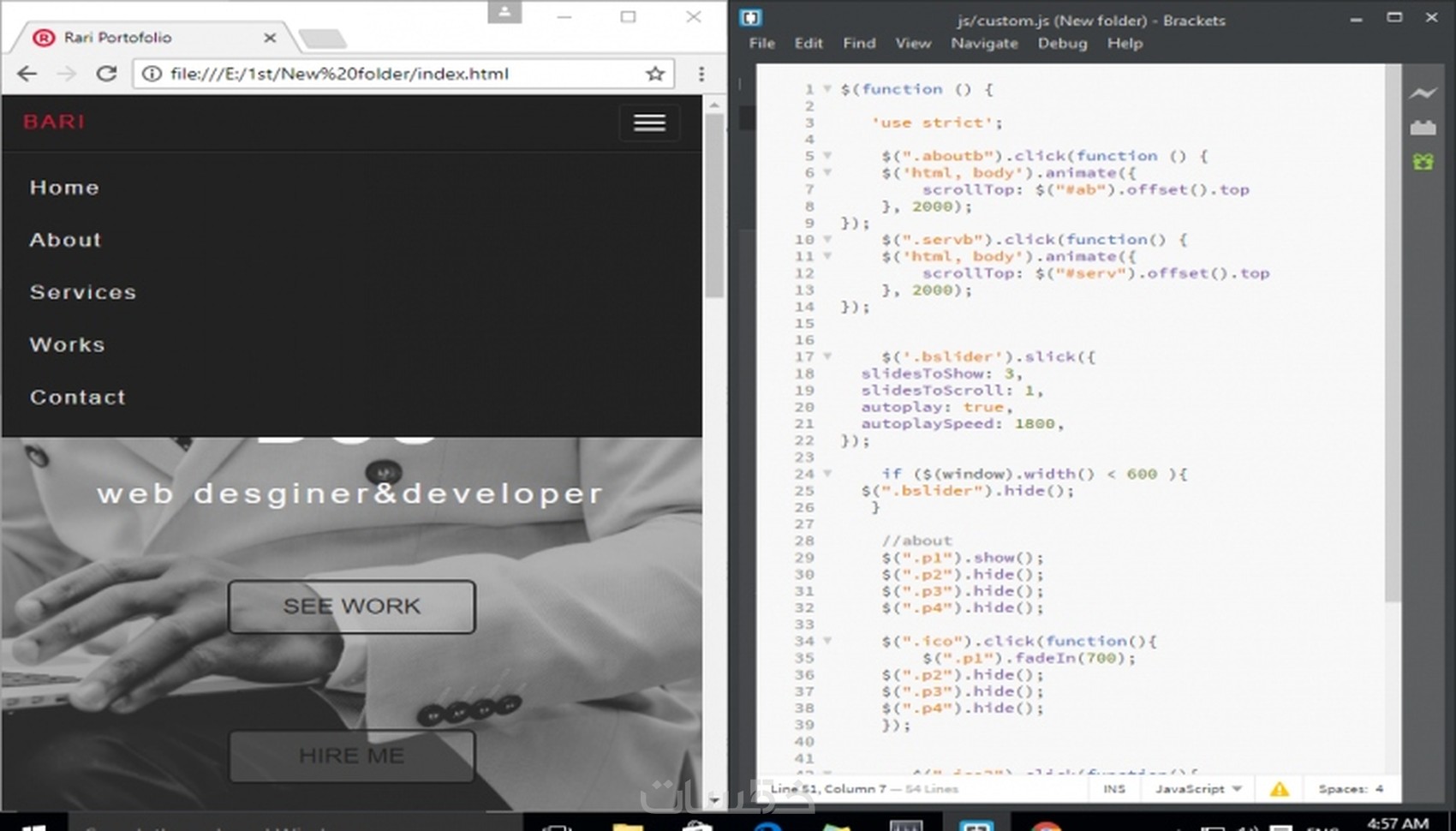 تصميم قوالب responsive >>"HTML, CSS, JQUERY, " - خمسات