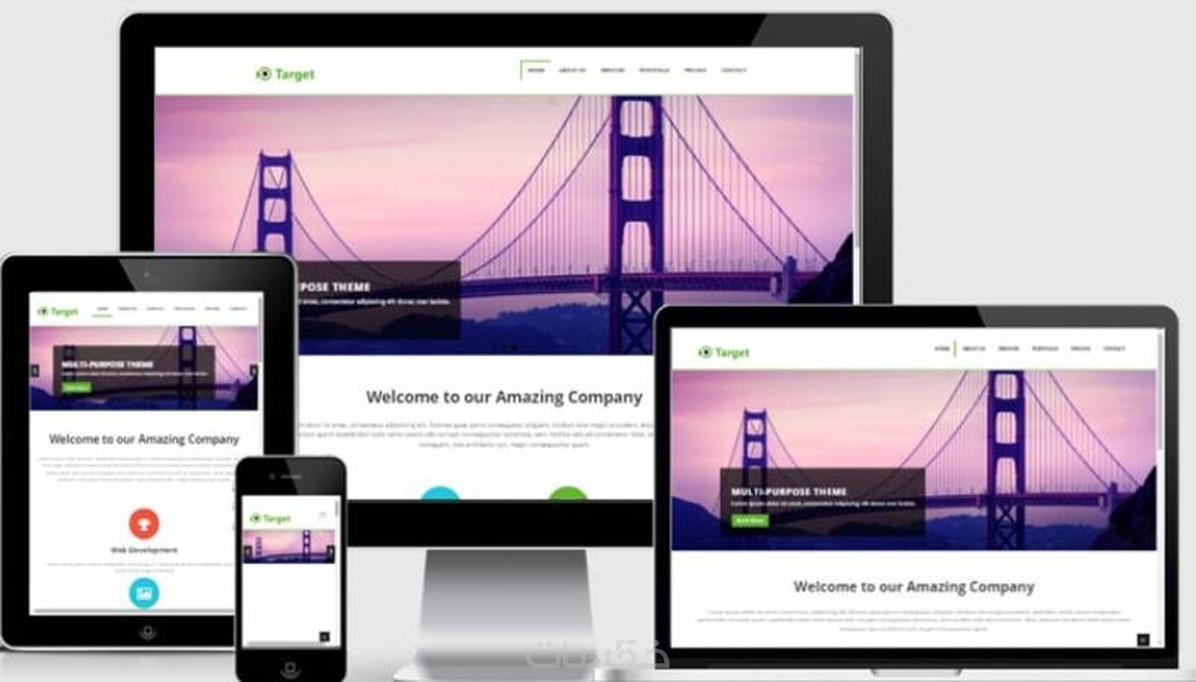 تصميم صفحة ويب باستخدام html,css,html5,css3,jquery,bootstrap - خمسات