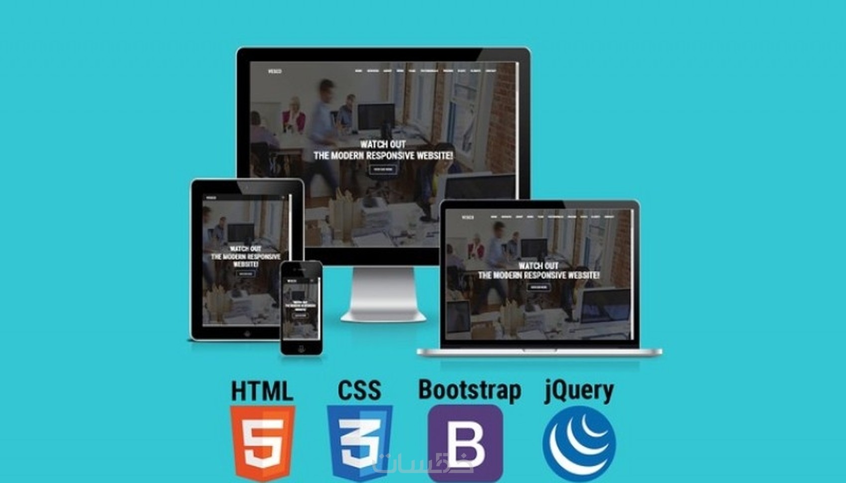 تصميم صفحات باستخدام ال HTML/CSS3/Bootstrap4/JQuery/ - خمسات