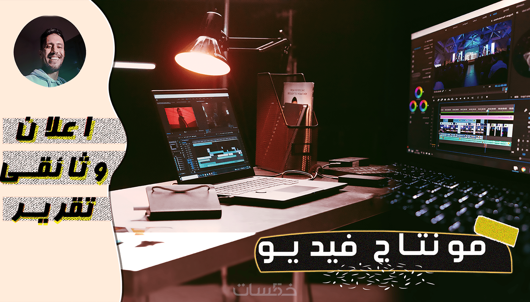 مونتاج احترافي دقيقتين فيديو " وثائقي ’ اعلان ’ اخباري " - خمسات