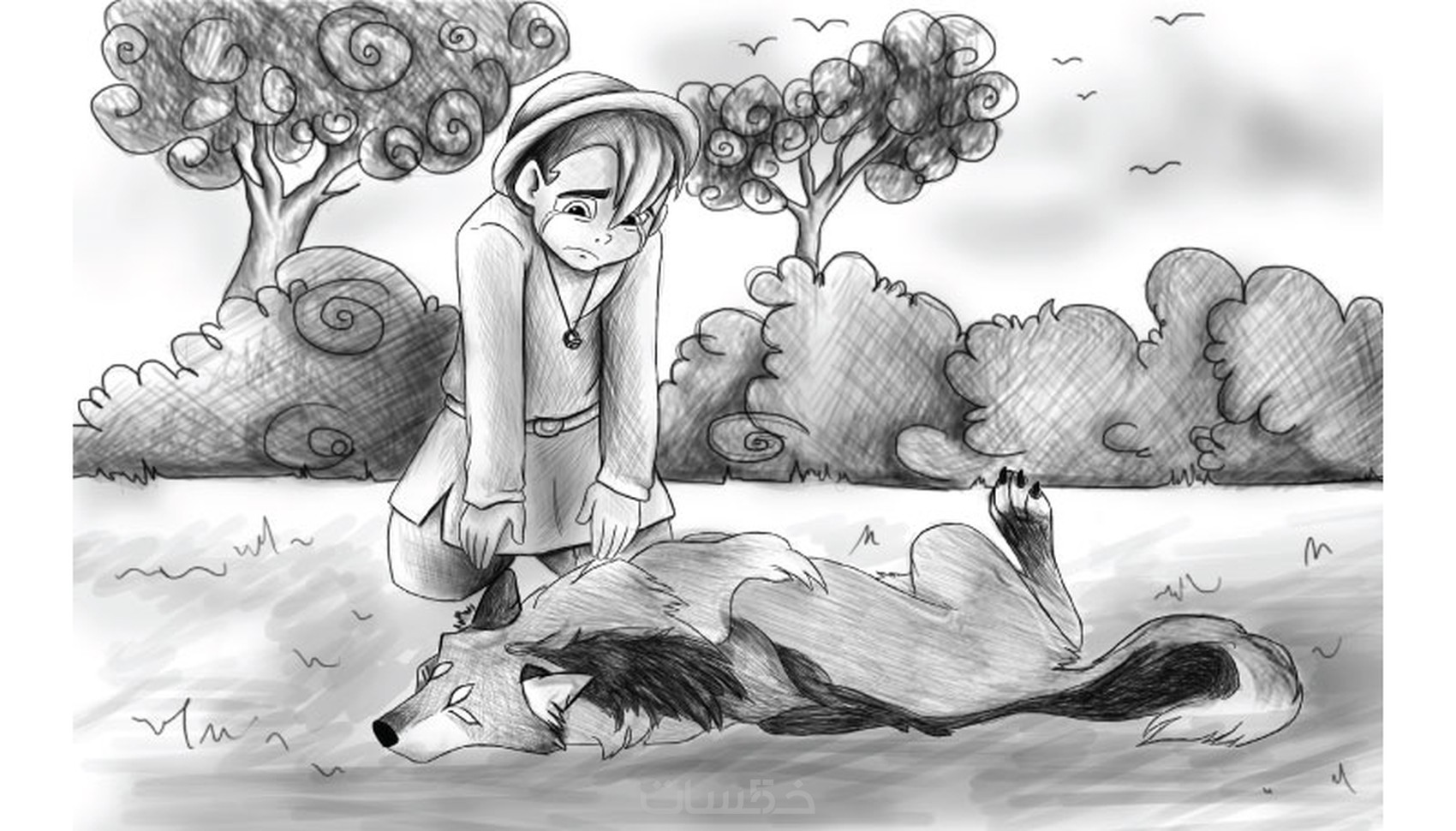 رسم سكتشات ستورى بورد رسم الشخصية الواحدة ب 5 الوجه الكتف خمسات