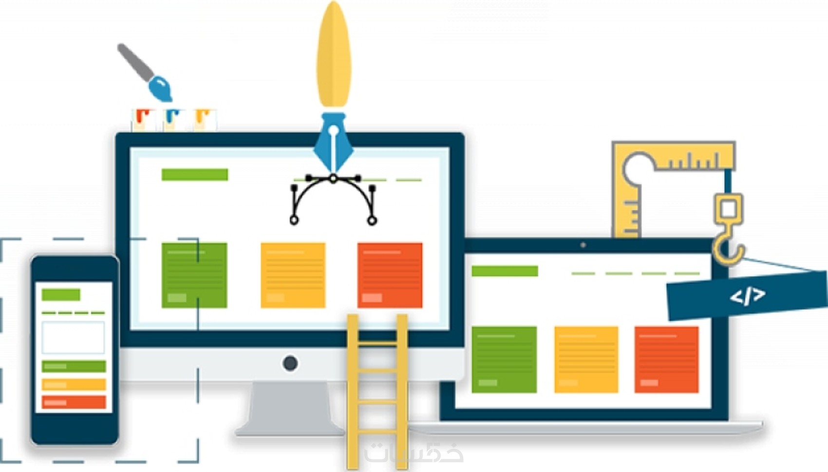 تحويل ملف Psd ال Html5 Css3bootstrapjavascript Jquery مقابل 4 صفحات خمسات
